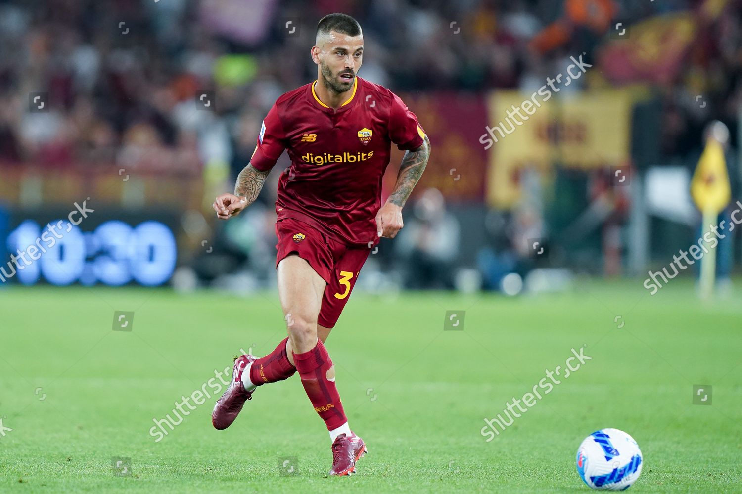 Leonardo Spinazzola Roma During Serie Match Editorial Stock Photo ...