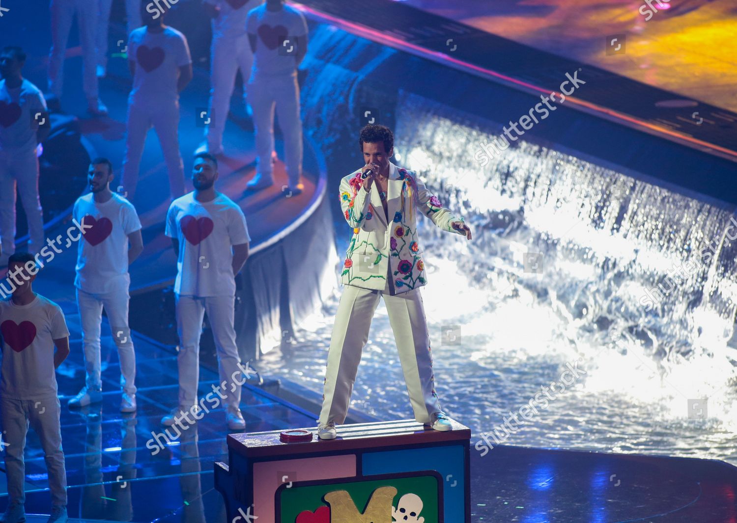 Mika Performing During Eurovision Song Contest Editorial Stock Photo ...