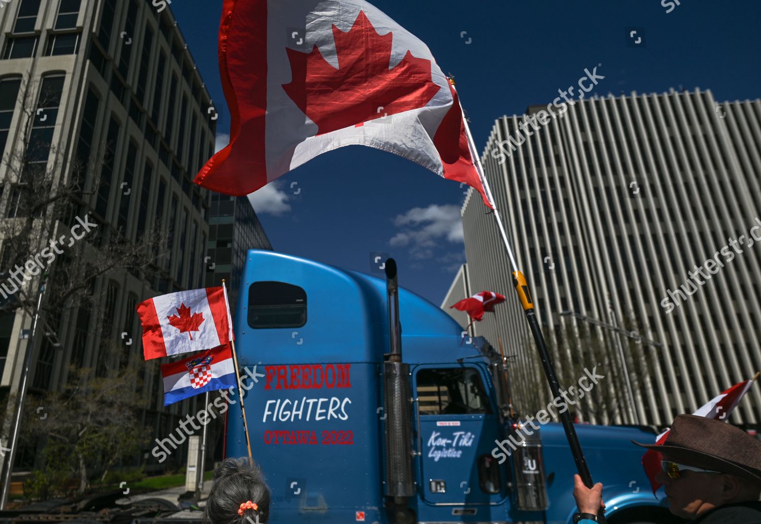 Convoys All Over Alberta Join Protest Editorial Stock Photo - Stock ...