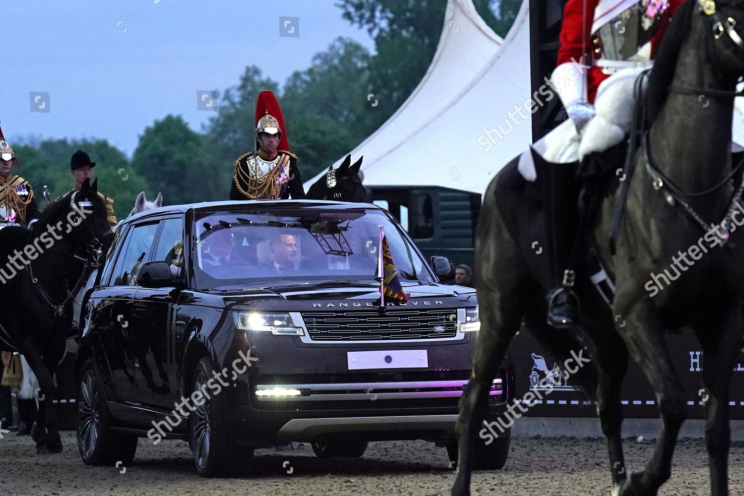 Queen Elizabeth Ii Arrives Gallop Through Editorial Stock Photo - Stock ...