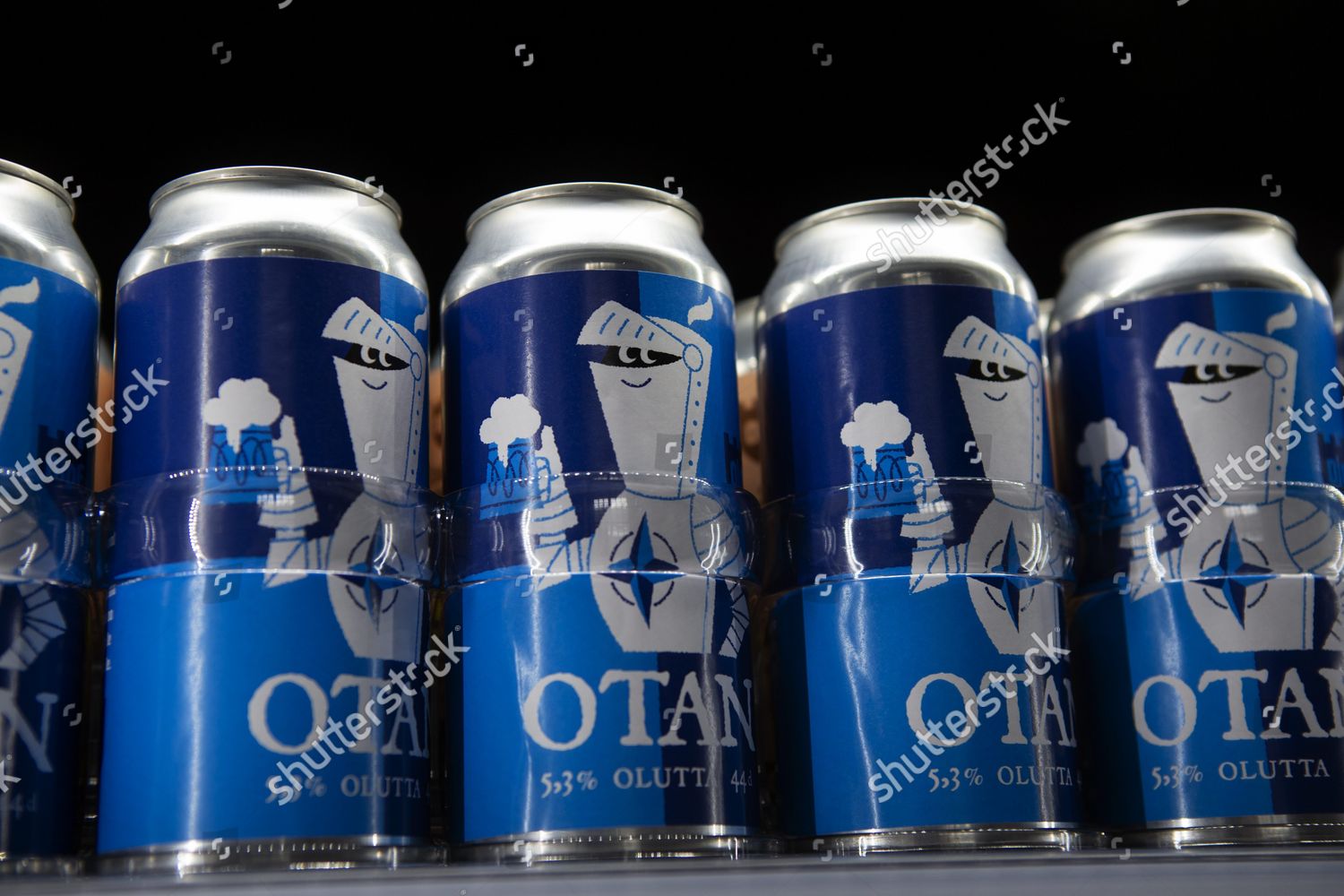 Natobranded Otan Beer Cans By Olaf Editorial Stock Photo - Stock Image ...