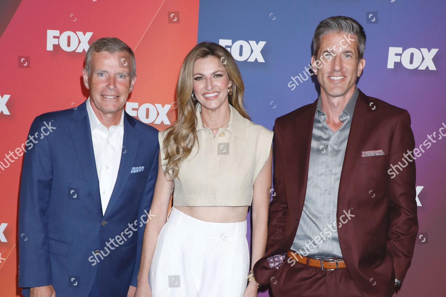 Tom Rinaldi Erin Andrews Kevin Burkhardt Editorial Stock Photo - Stock ...
