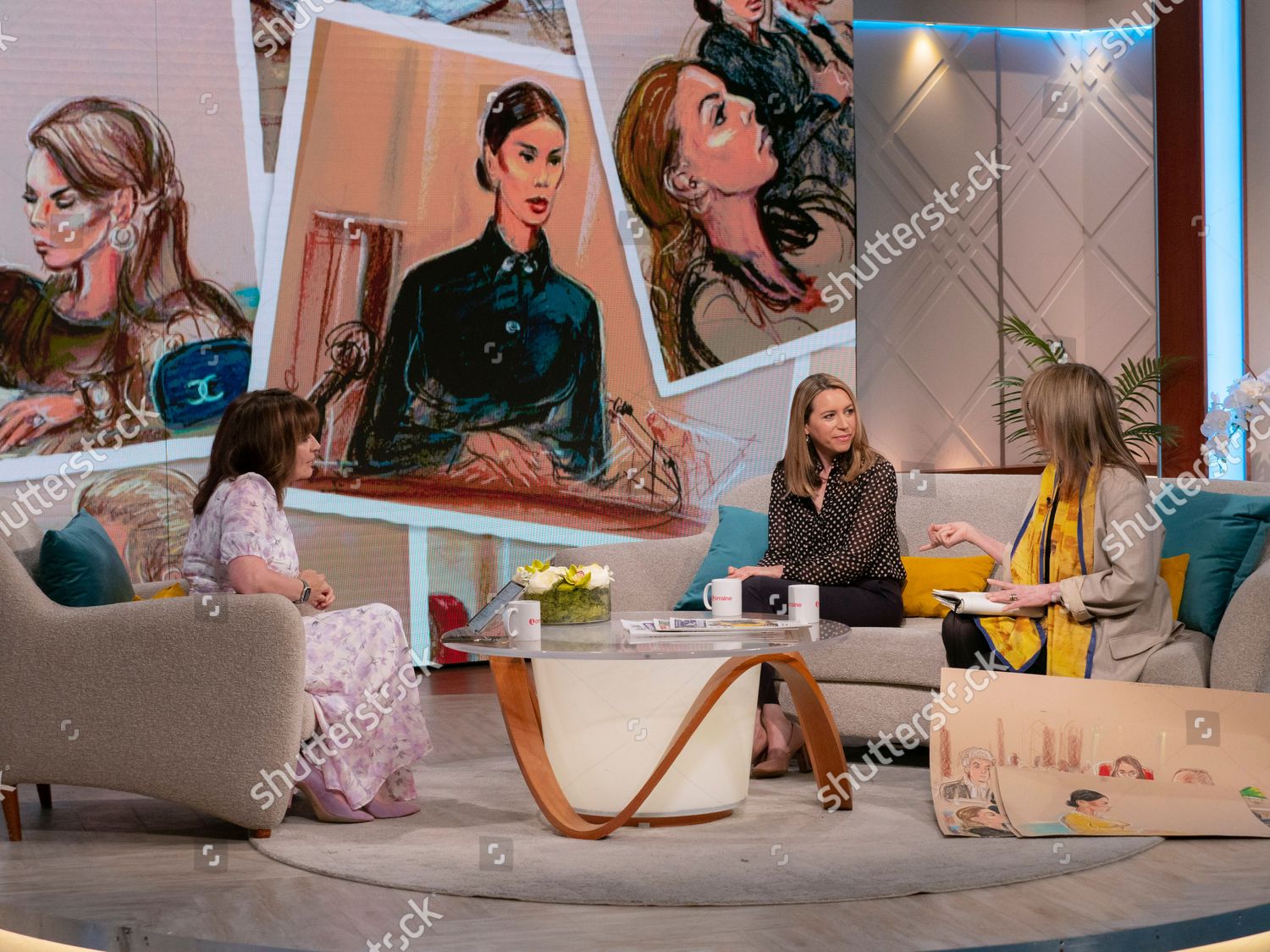 Lorraine Kelly Martha Fairlie Priscilla Coleman Editorial Stock Photo ...