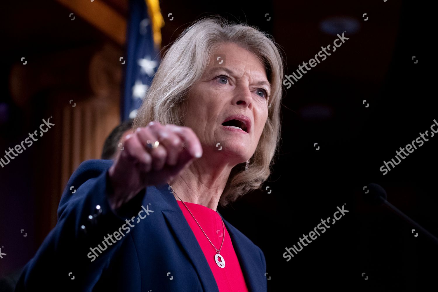 Republican Senator Alaska Lisa Murkowski Speaks Editorial Stock Photo ...