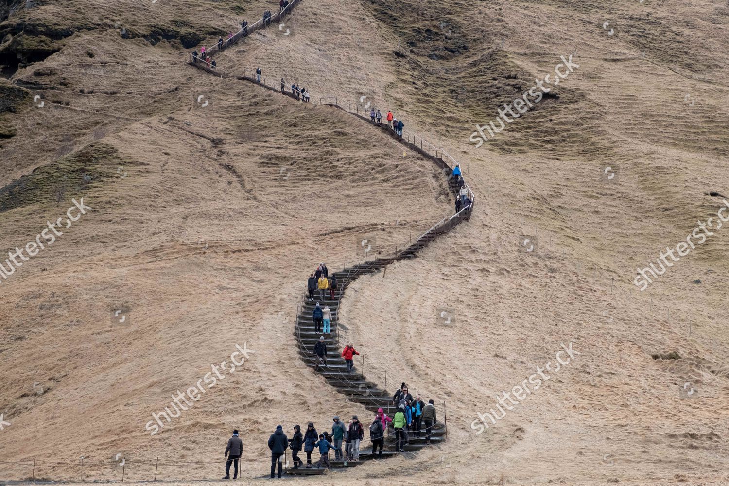 Visitors On Their Way Viewing Platform Editorial Stock Photo - Stock ...