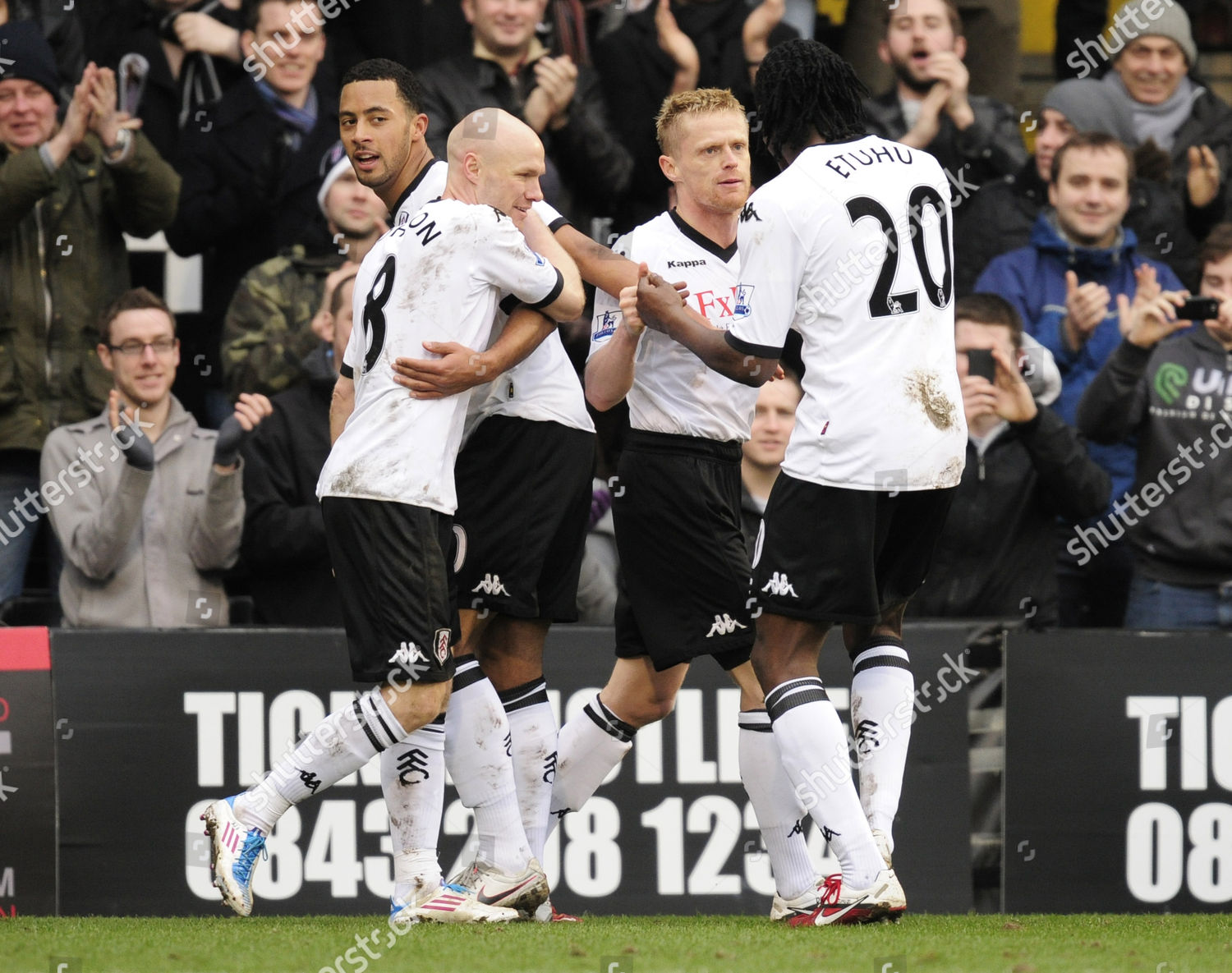 Damien Duff Fulham Celebrates His Goal Editorial Stock Photo - Stock ...