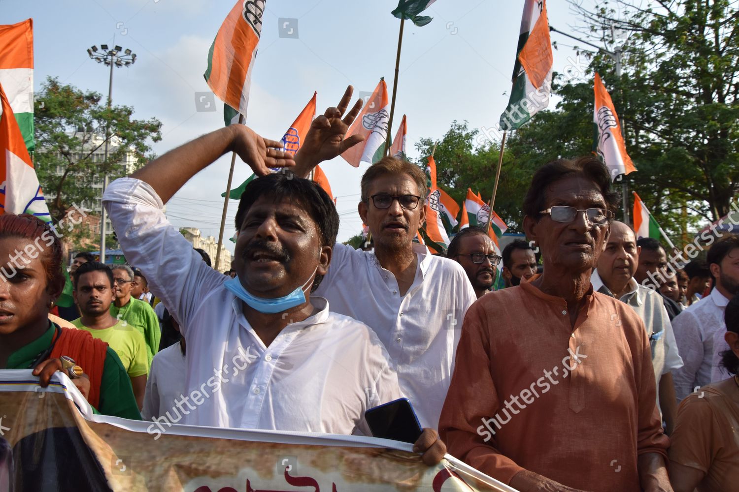 Activists West Bengal Pradesh Congress Committee Editorial Stock Photo ...