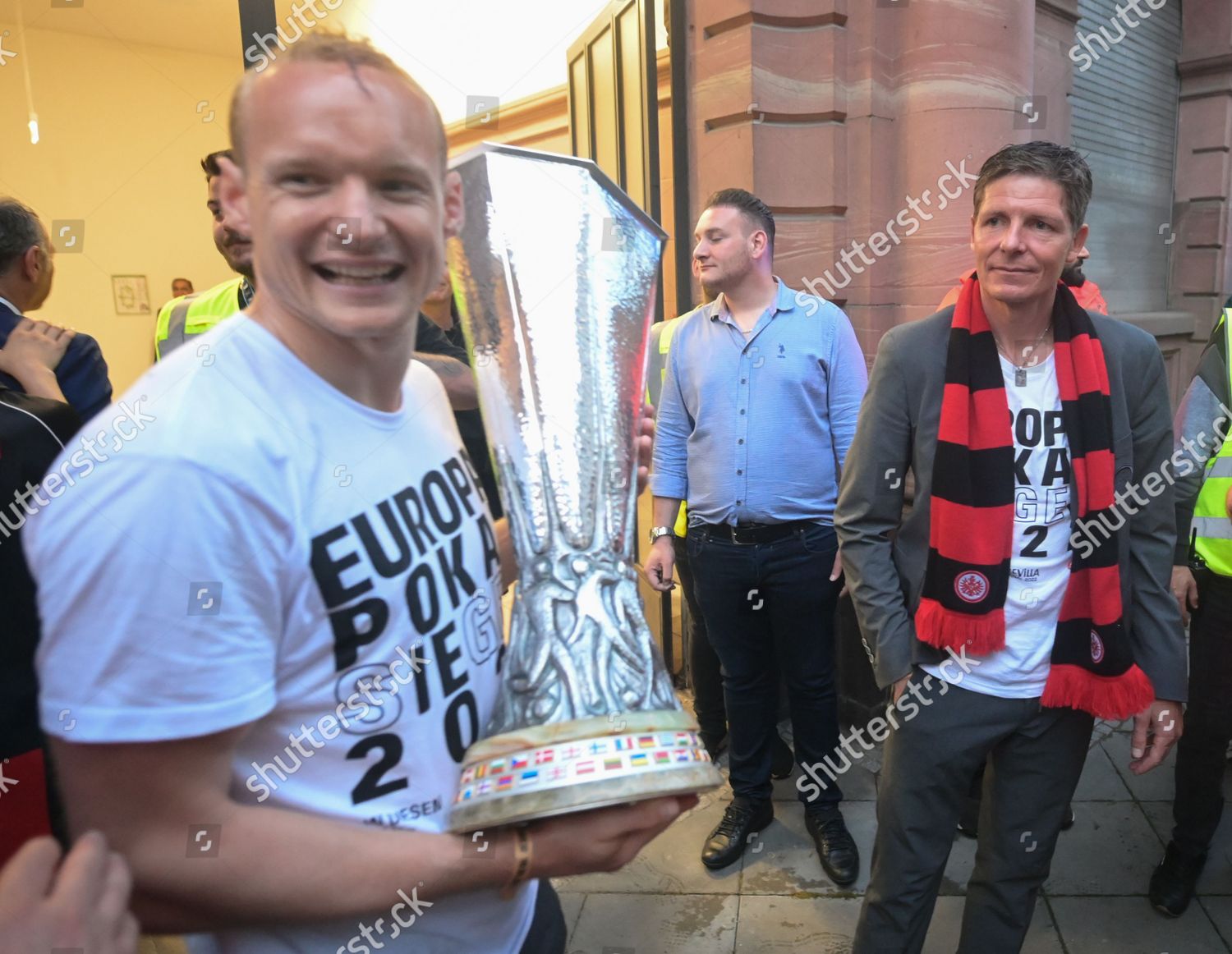 Eintracht Frankfurts Sebastian Rode L Carries Editorial Stock Photo ...