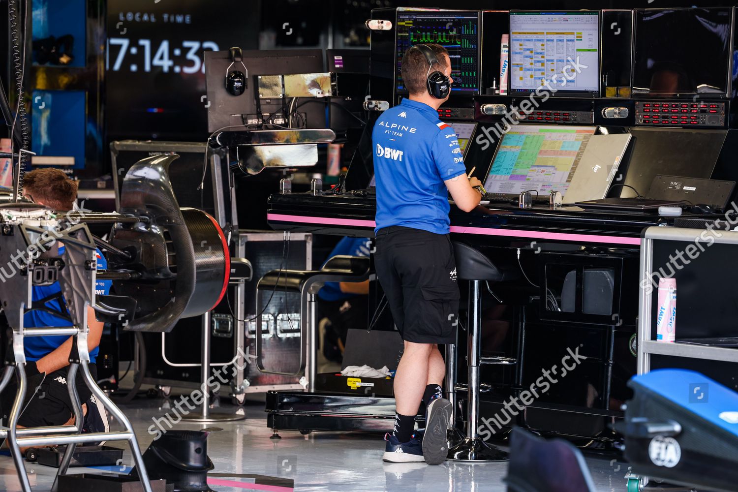 Alpine F1 Team Ambiance Engineers On Editorial Stock Photo - Stock ...