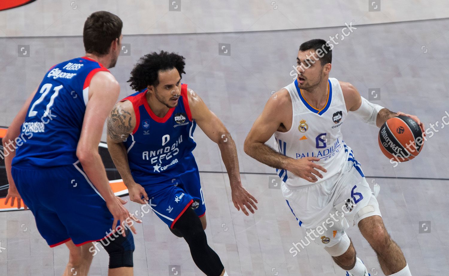 ALBERTO ABALDE REAL MADRID DRIVES BASKET Editorial Stock Photo - Stock ...