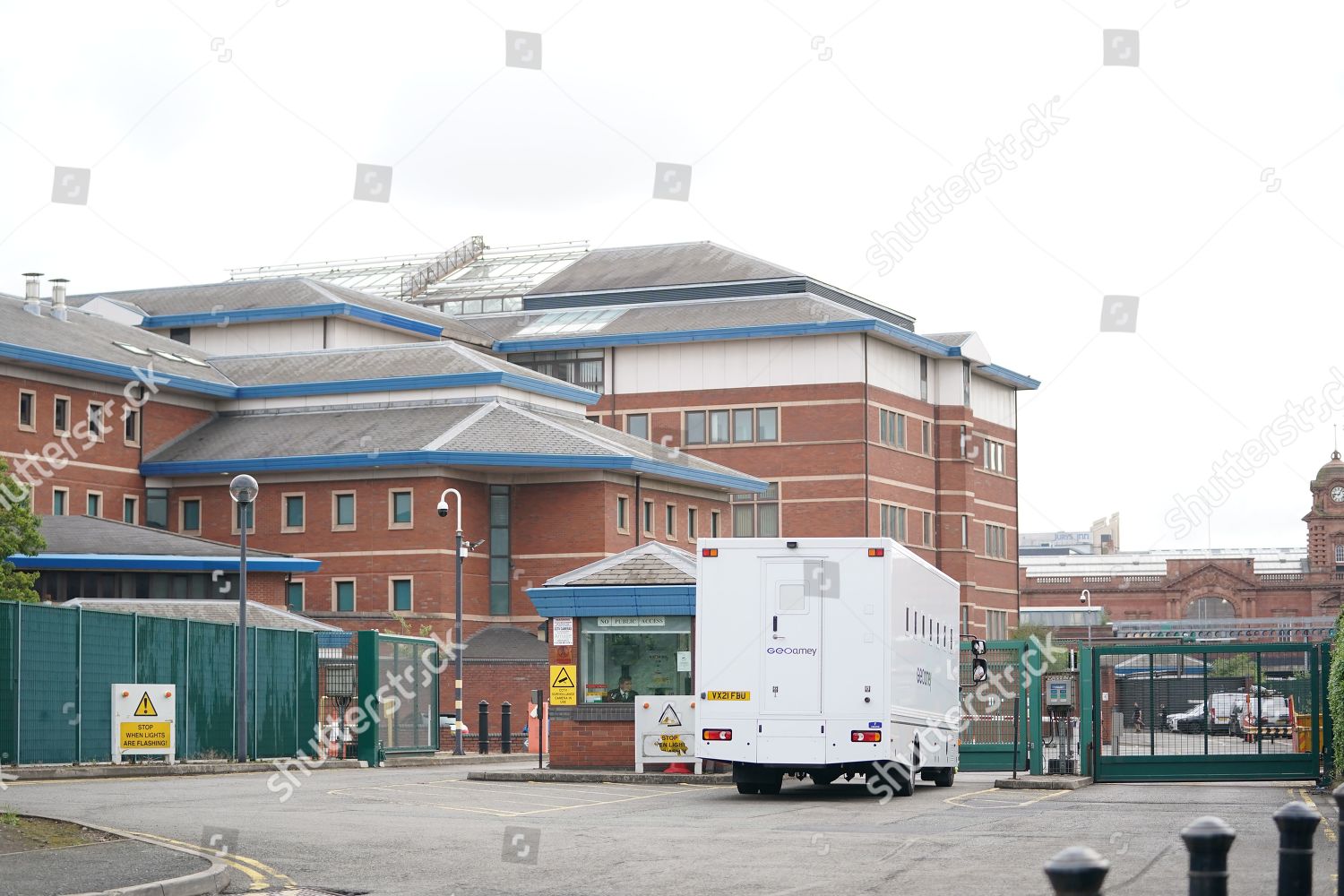 View Prison Van Arriving Nottingham Magistrates Editorial Stock Photo ...