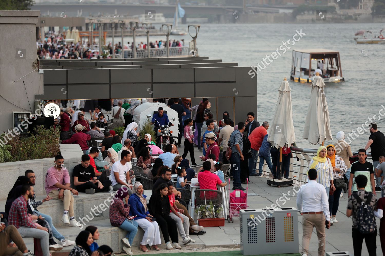 Egyptians Walk Egypts First Modern Walkway Editorial Stock Photo ...