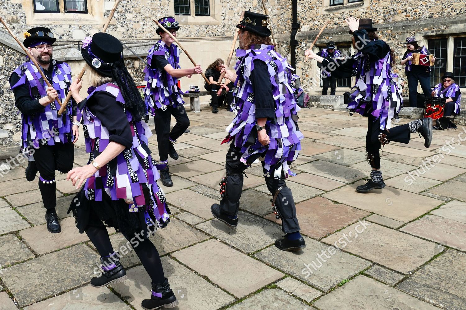 Anonymous Morris Outside Great Hall Mayfest Editorial Stock Photo ...
