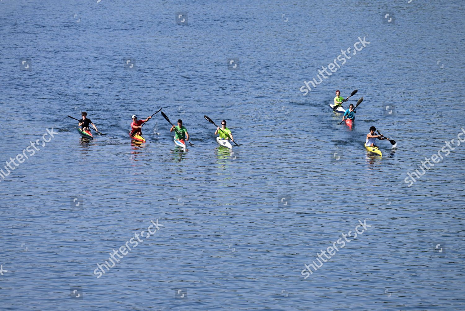 People Kayak Turin Italy On May Editorial Stock Photo - Stock Image ...