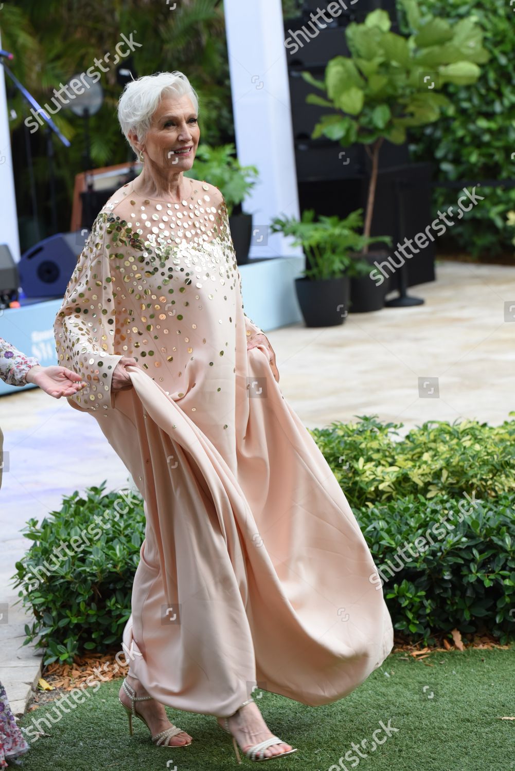 Maye Musk Attends Sports Illustrated Swimsuit Editorial Stock Photo ...