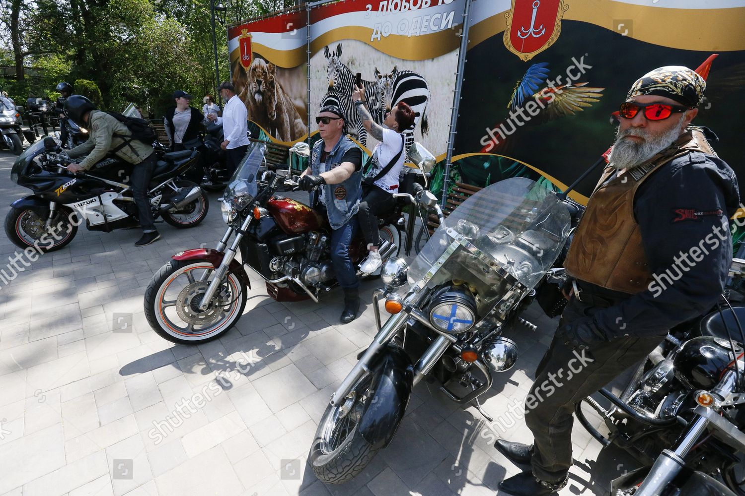 Ukrainian Bikers One Spirit Brotherhood Motorcycle Editorial Stock ...