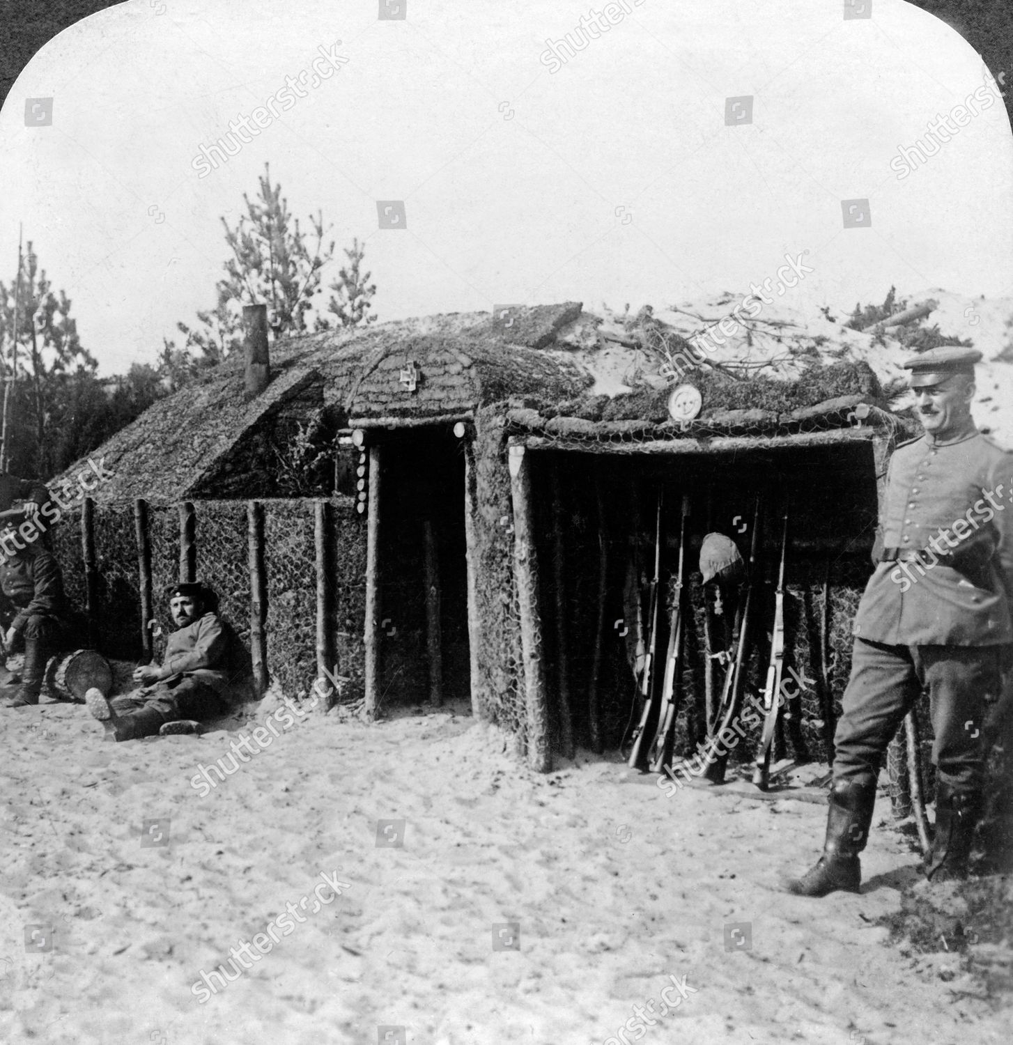 Rustic Comfort German Trench Life France Editorial Stock Photo - Stock ...