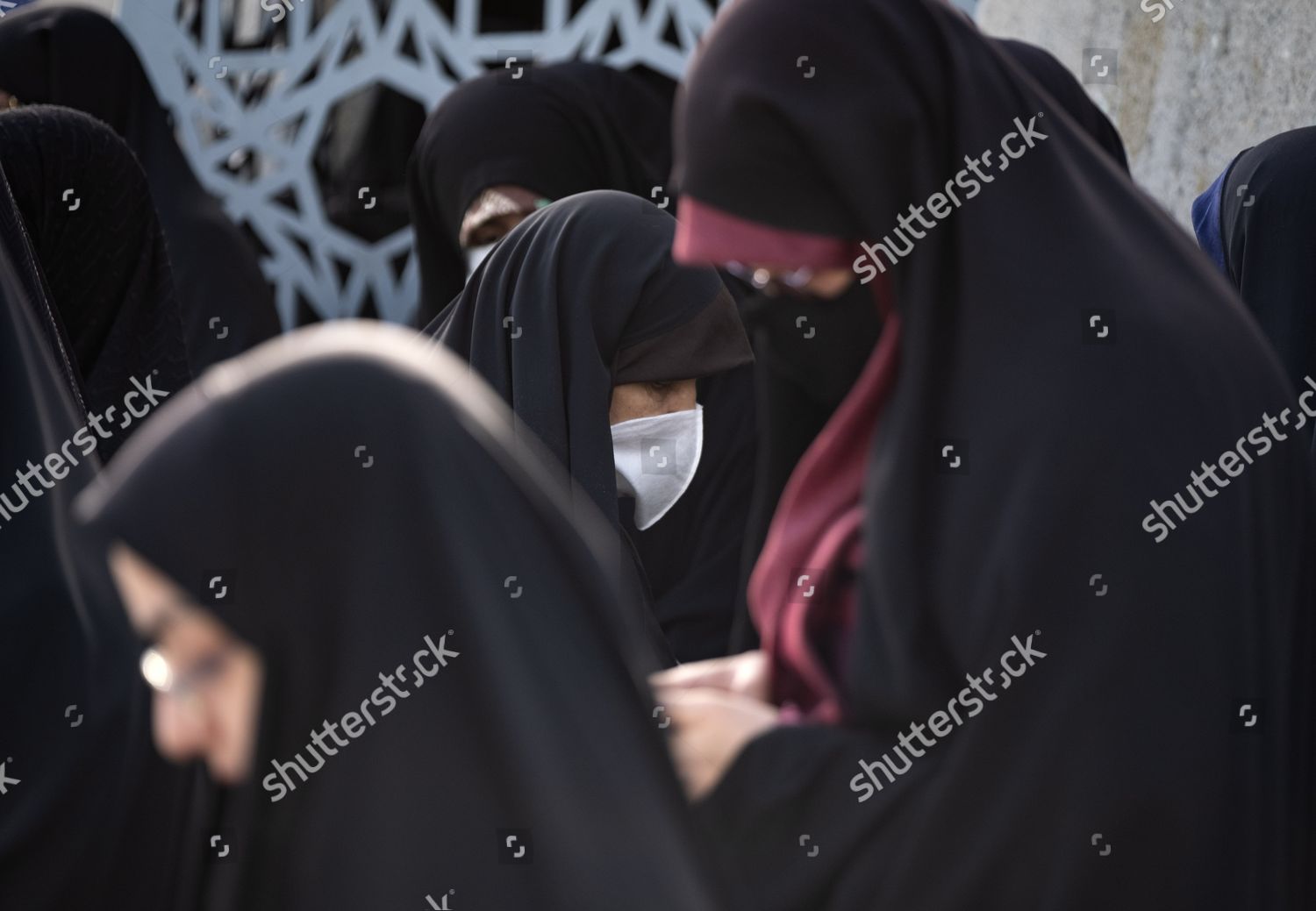 Iranian Veiled Women Attend Funeral Islamic Editorial Stock Photo ...
