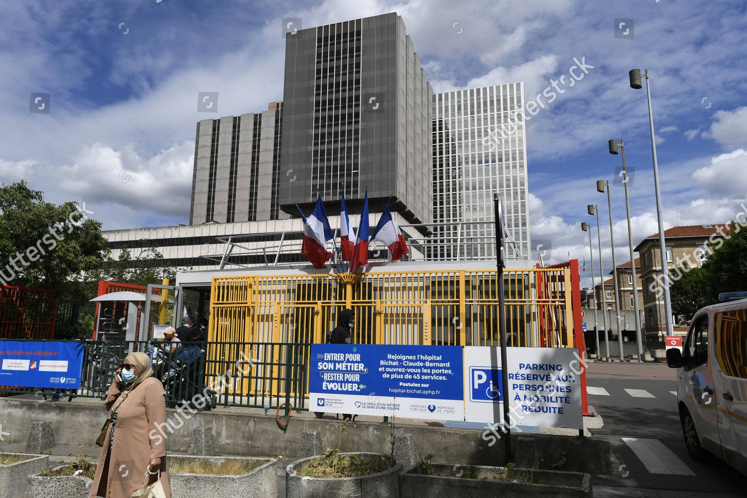 Entrance Bichat Hospital North Paris France Editorial Stock Photo ...
