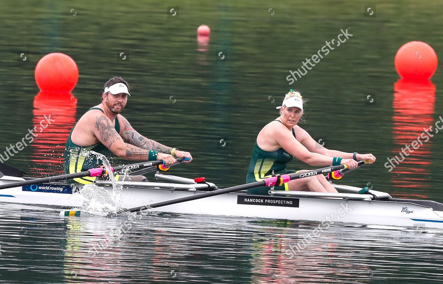 Simon Albury Kathryn Ross Australia Compete Editorial Stock Photo ...