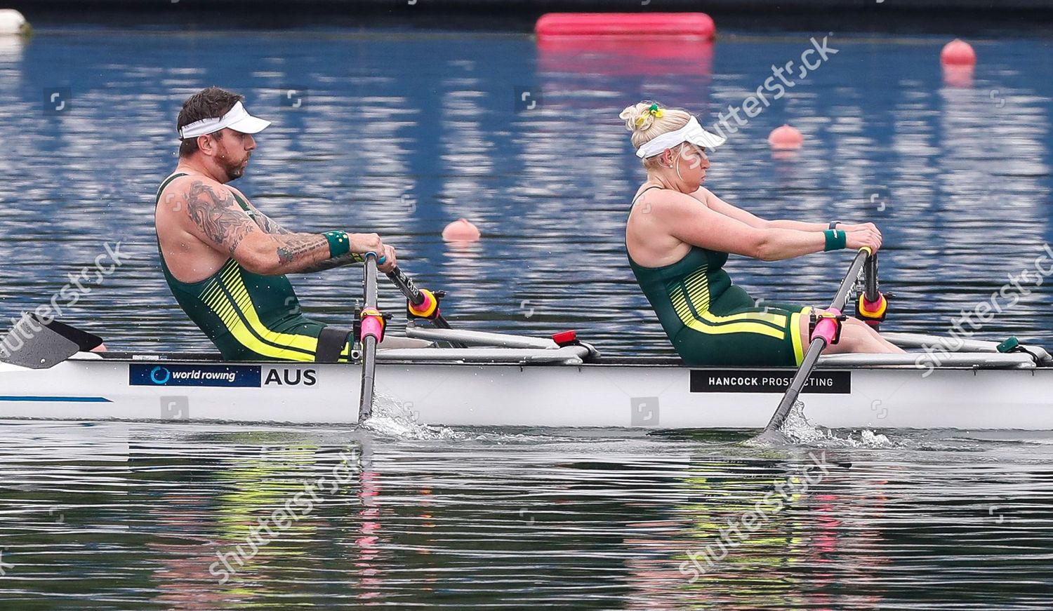 Simon Albury Kathryn Ross Australia Compete Editorial Stock Photo ...