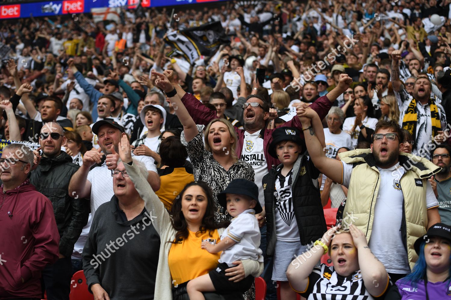 Port Vale Fans Celebrate 1st Goal Editorial Stock Photo - Stock Image ...