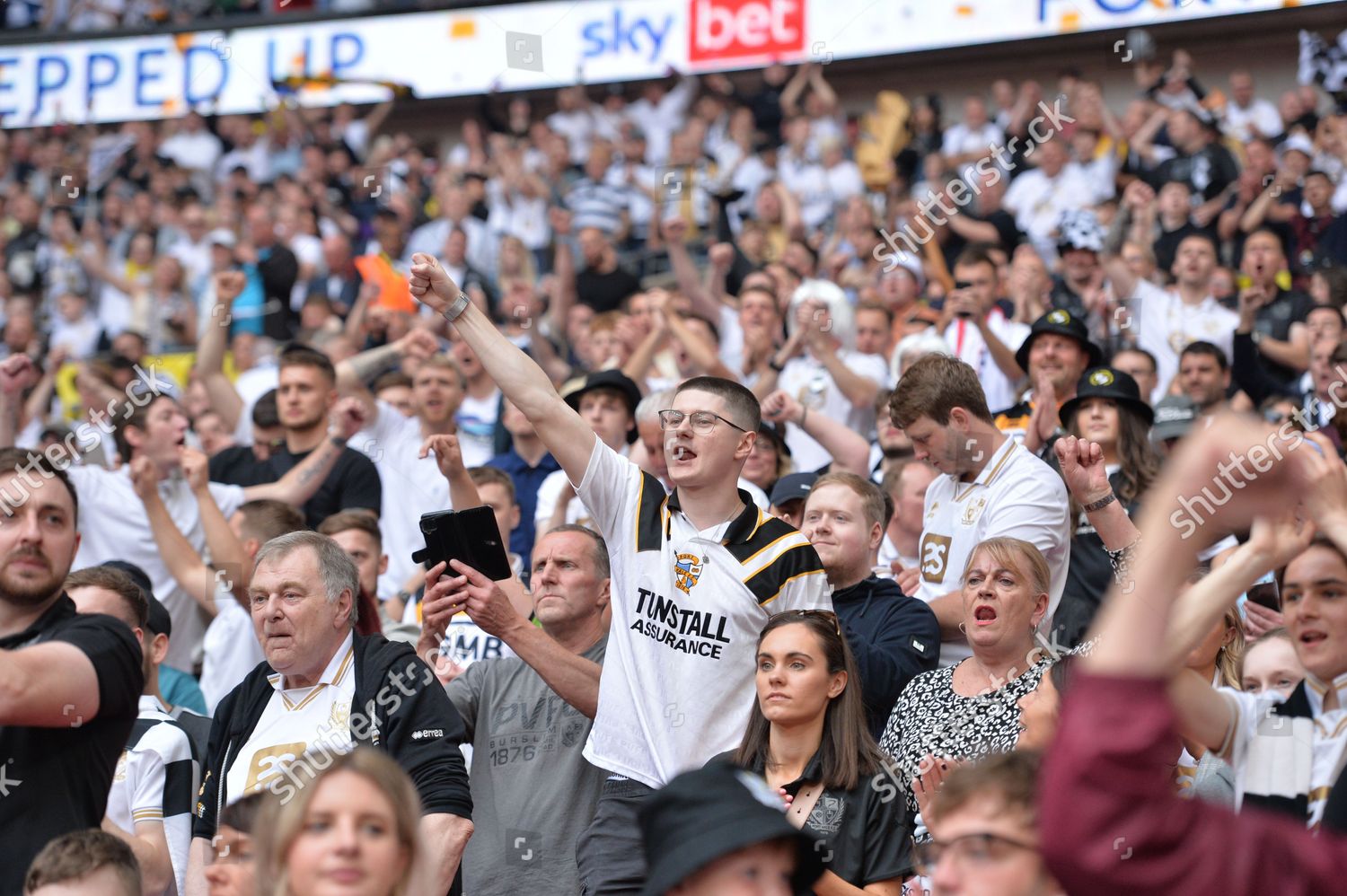 Port Vale Fans Celebrate Full Time Editorial Stock Photo - Stock Image ...