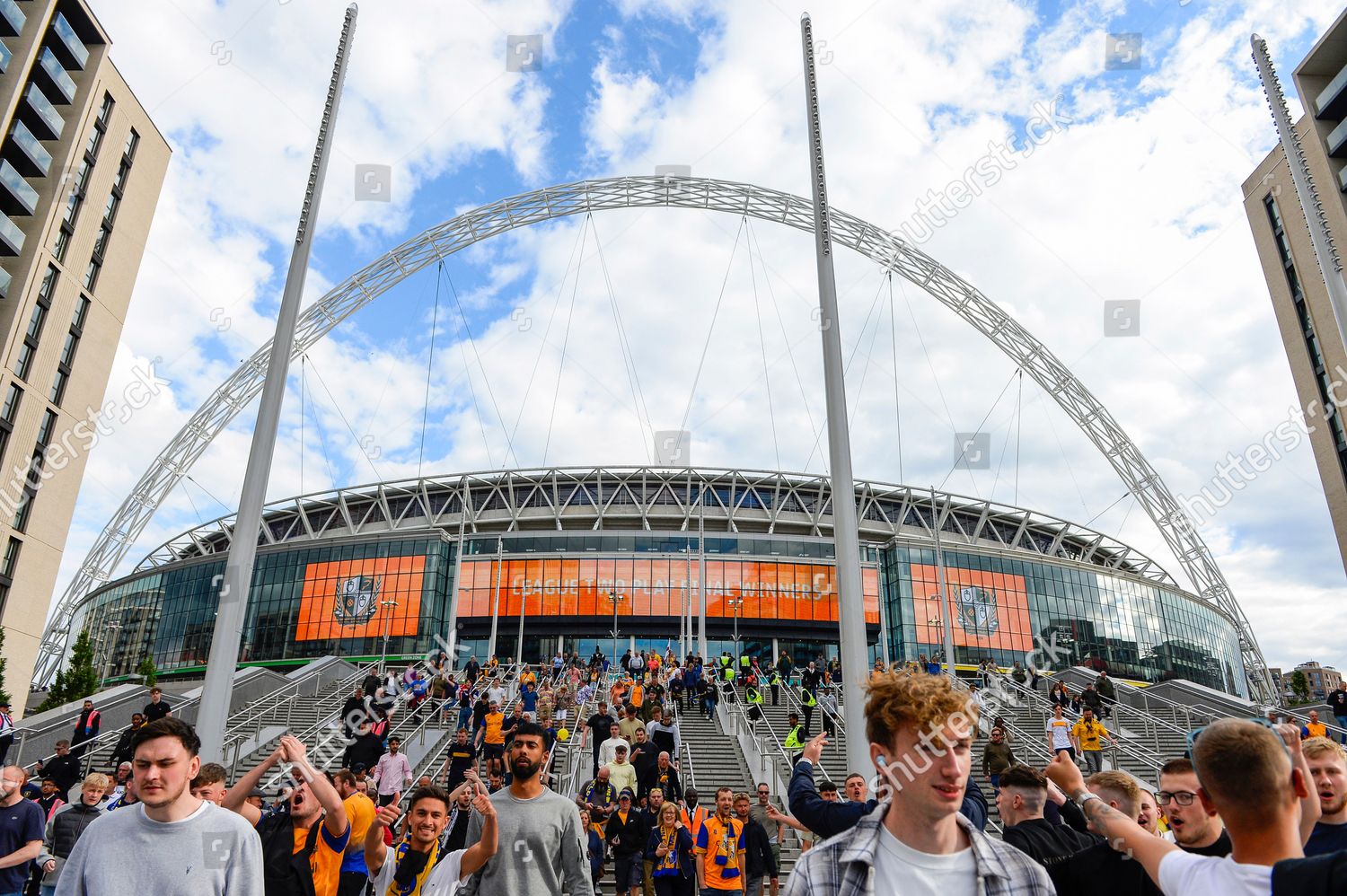 Wembley Stadium Post Match Congratulations Port Editorial Stock Photo ...