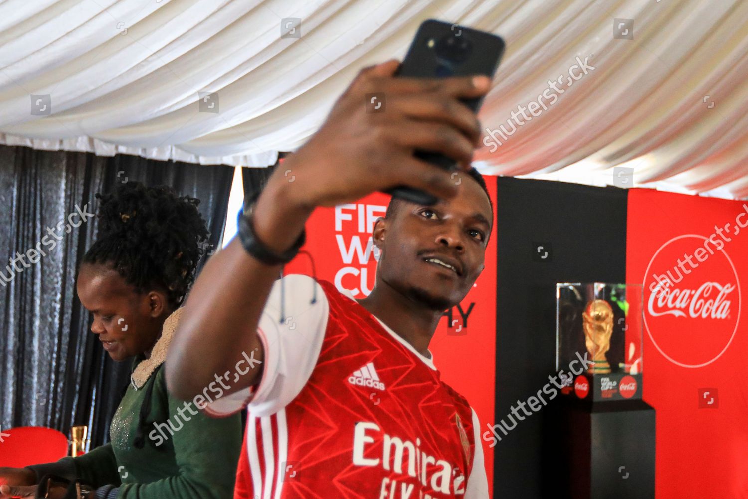 Kenyan Soccer Fan Takes Selfie Photo Editorial Stock Photo - Stock ...