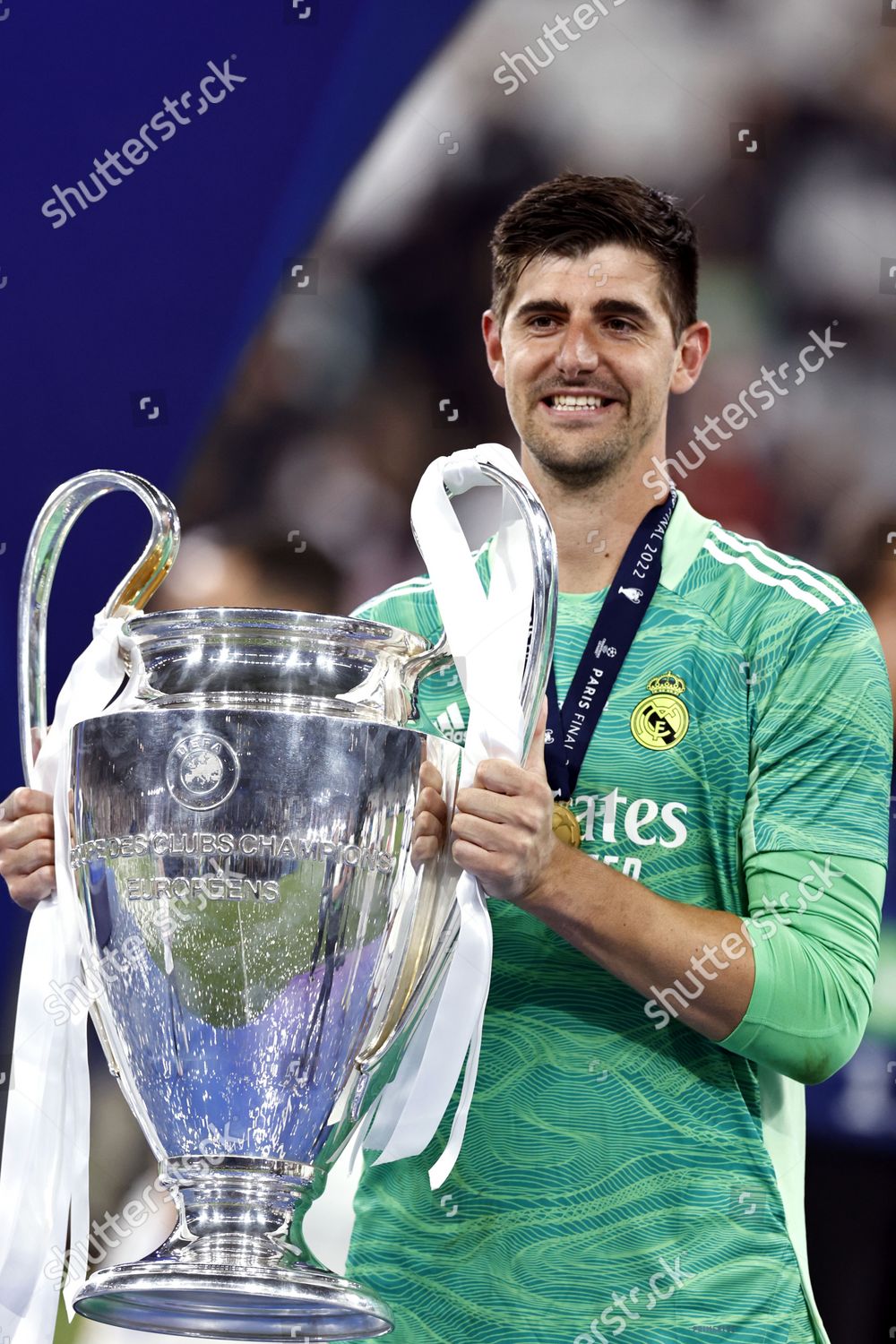 Real Madrid Goalkeeper Thibaut Courtois Uefa Editorial Stock Photo ...