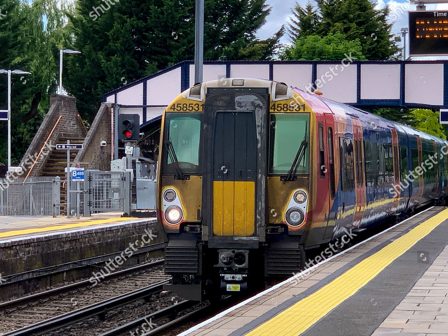 South Western Train Datchet Railway Station Editorial Stock Photo ...