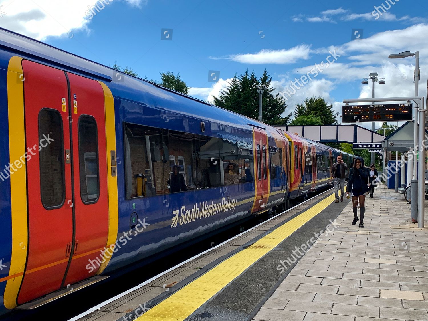South Western Train Datchet Railway Station Editorial Stock Photo ...