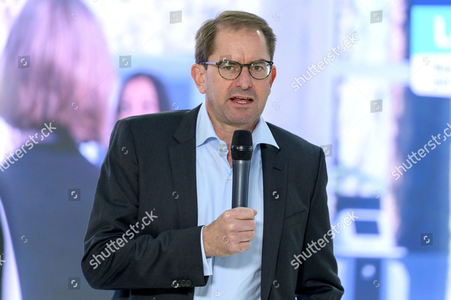 Marc Wucherer Bosch Rexroth Stand During Editorial Stock Photo - Stock ...