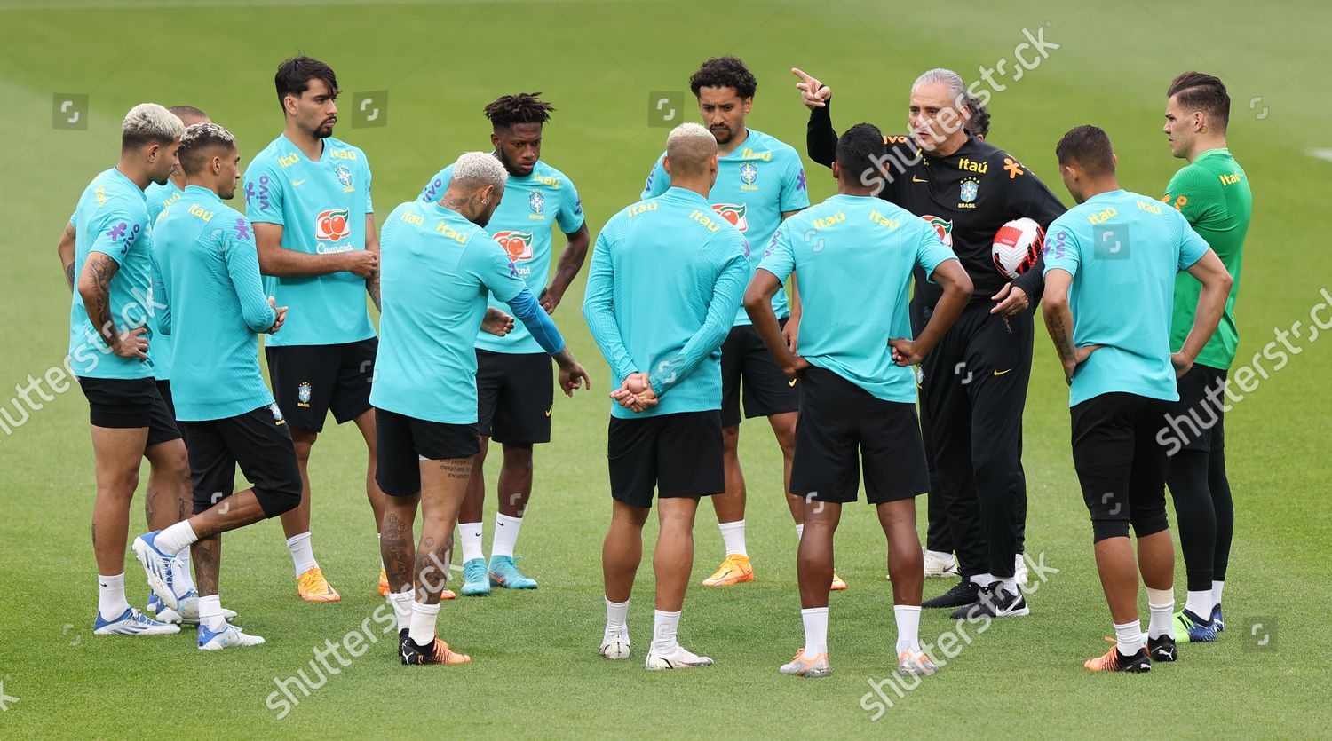 Brazil Coach Tite 3r Gives Instructions Editorial Stock Photo - Stock ...