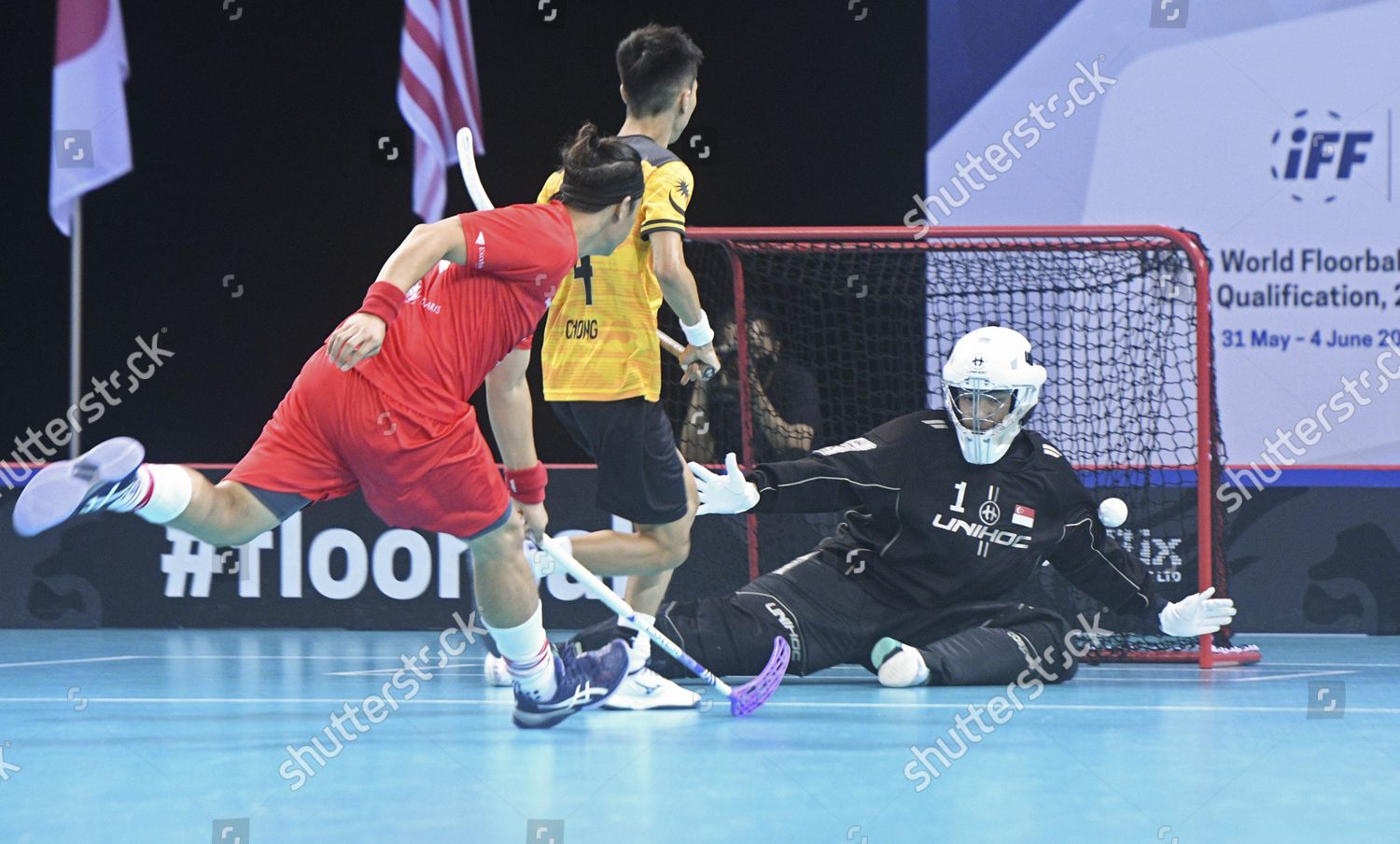 Goalkeeper Joshua Loh R Singapore Makes Editorial Stock Photo - Stock ...
