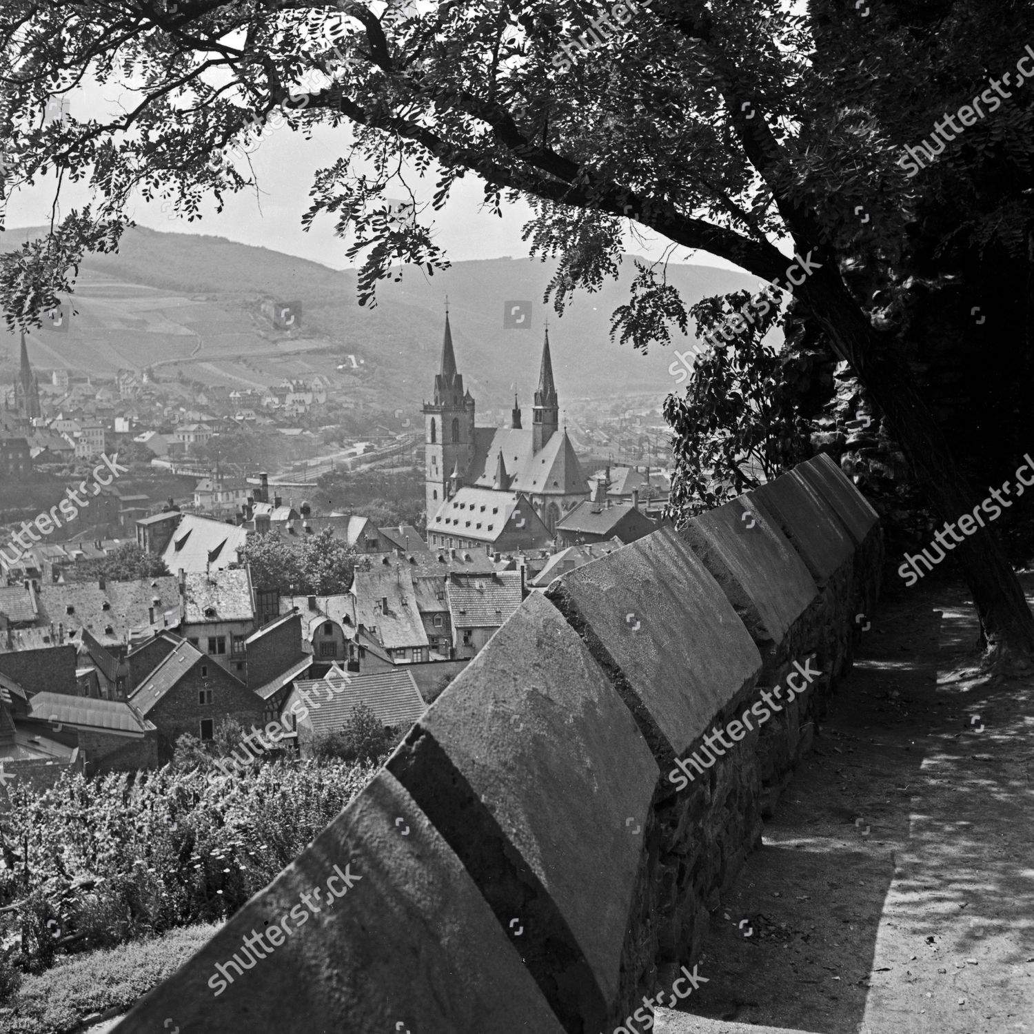 View Town Bingen Rhine Germany 1930s Editorial Stock Photo - Stock ...