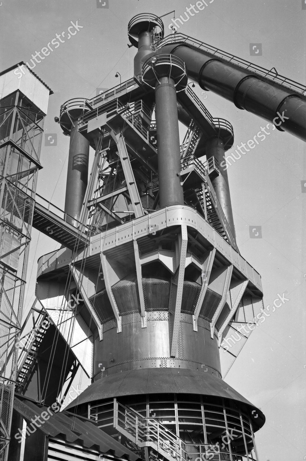 Visiting Blast Furnace Works Germany 1930s Editorial Stock Photo ...