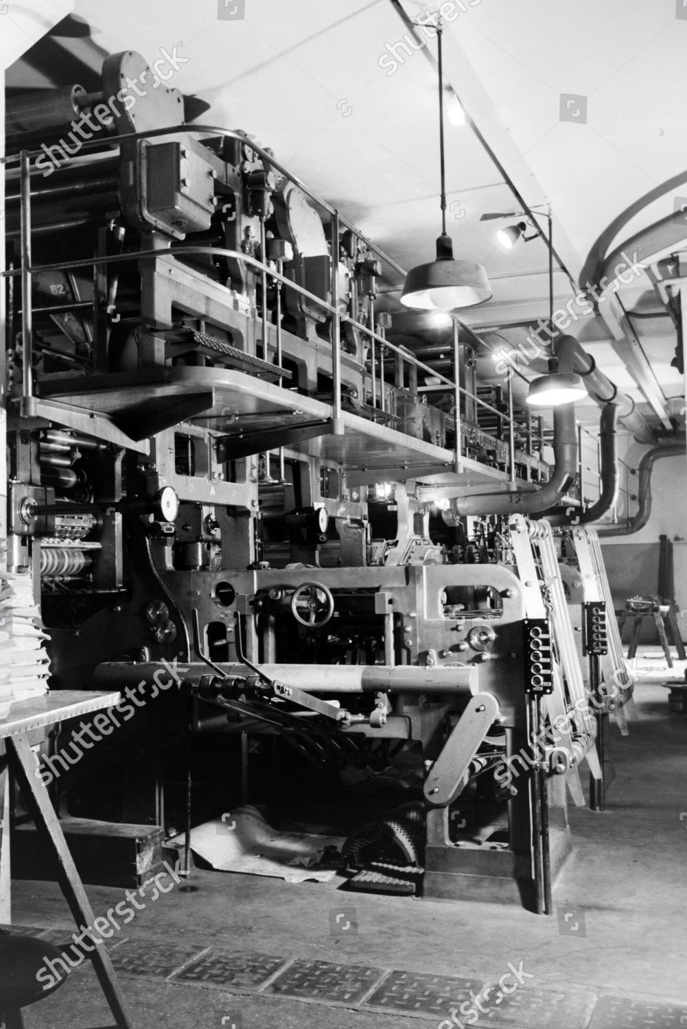 Rotary Printing Press Plants Mechanical Engineering Editorial Stock rotary-printing-press-plants-mechanical-engineering-editorial-stock