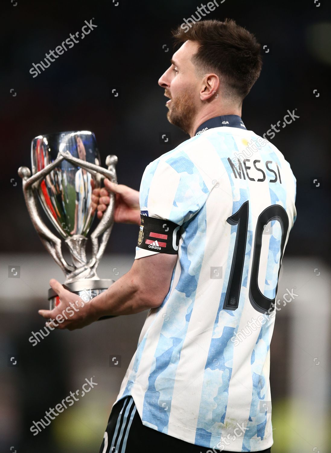 Lionel Messi Argentina Finalissima Trophy Editorial Stock Photo - Stock ...