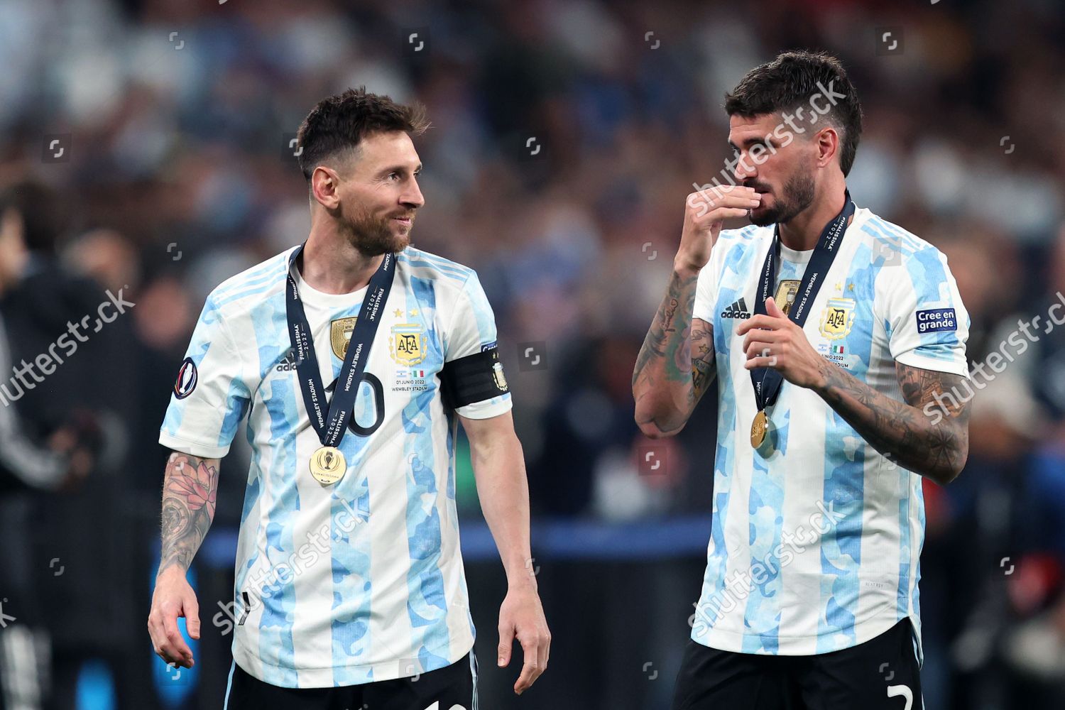 Lionel Messi Rodrigo De Paul Argentina Editorial Stock Photo - Stock ...