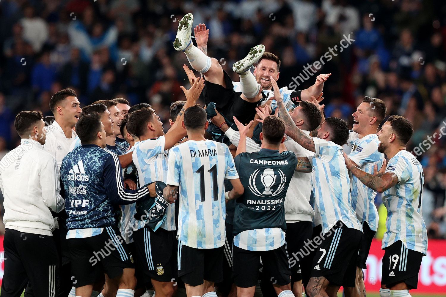 Lionel Messi Argentina Thrown Air By Editorial Stock Photo - Stock ...