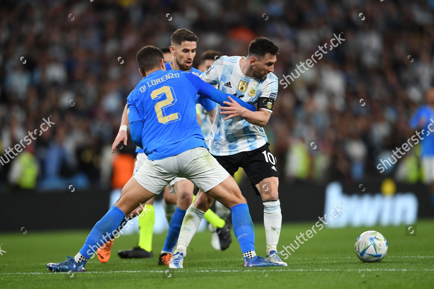 Giovanni Di Lorenzo Italylionel Messi Argentinajorginho Editorial Stock ...