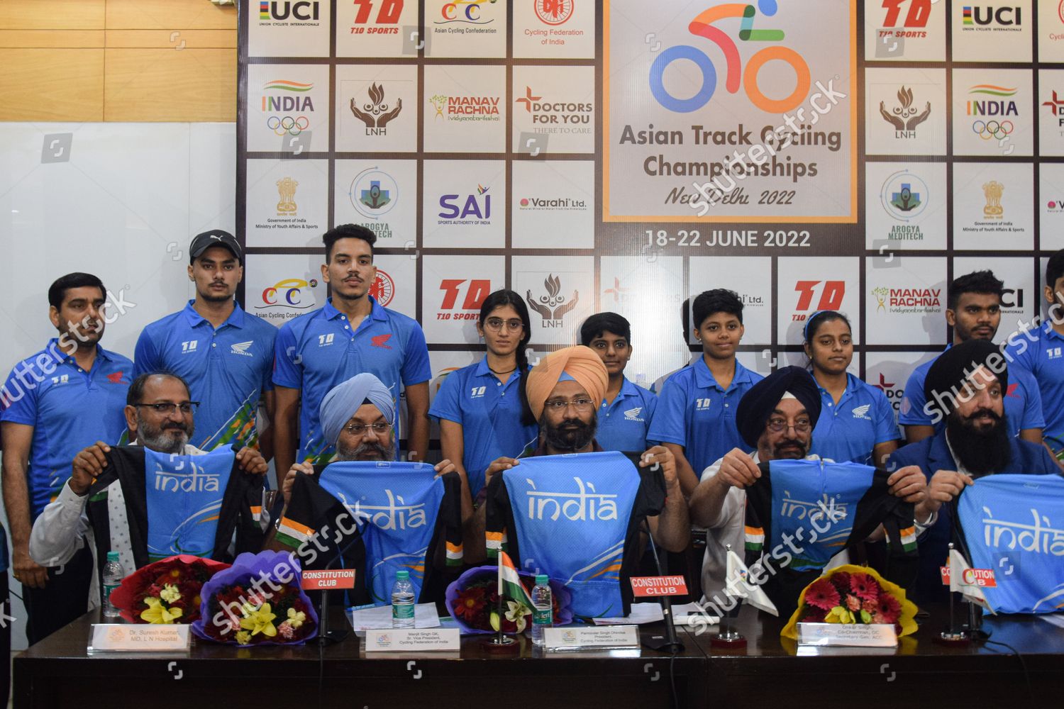 Cycling Federation India Unveils Jersey Team Editorial Stock Photo ...