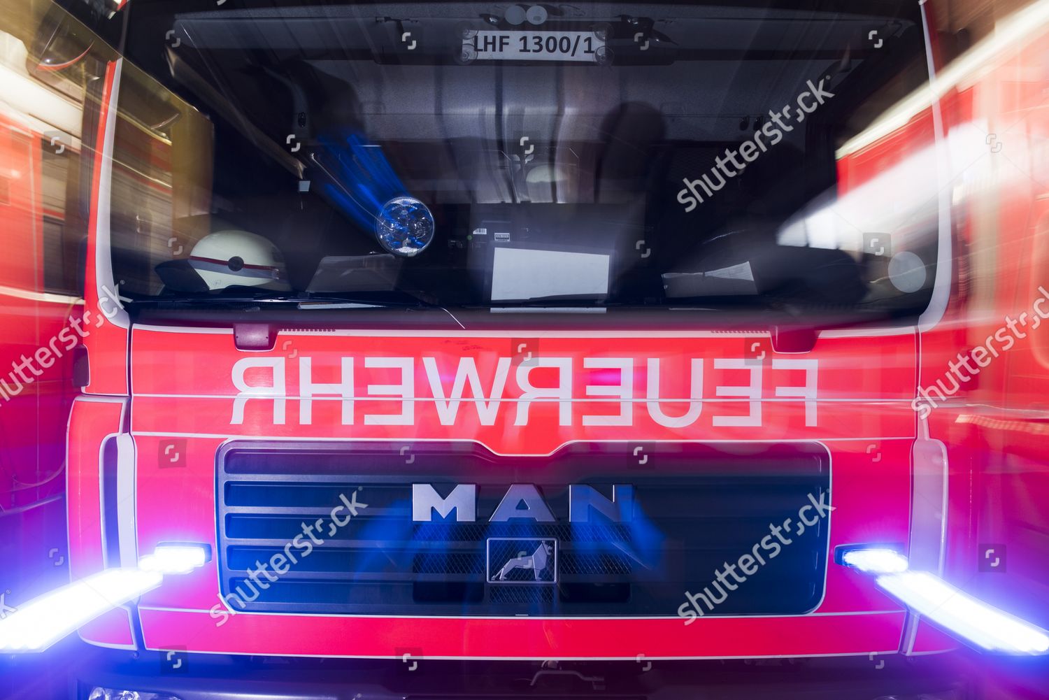 Berlin Fire Brigade Vehicle Blue Light Editorial Stock Photo - Stock ...