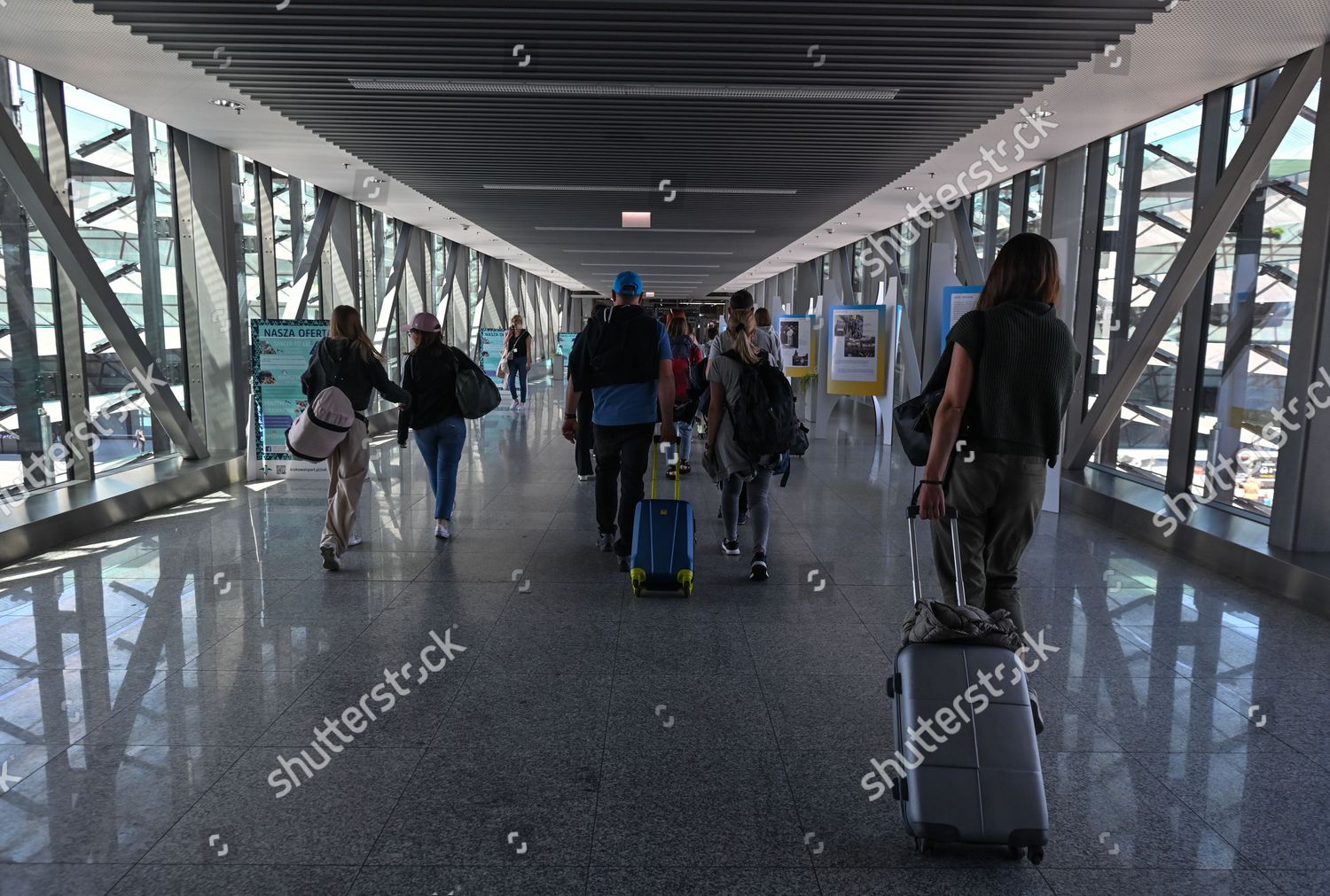 Passengers Arriving Airport Terminal the Airport Editorial Stock Photo ...
