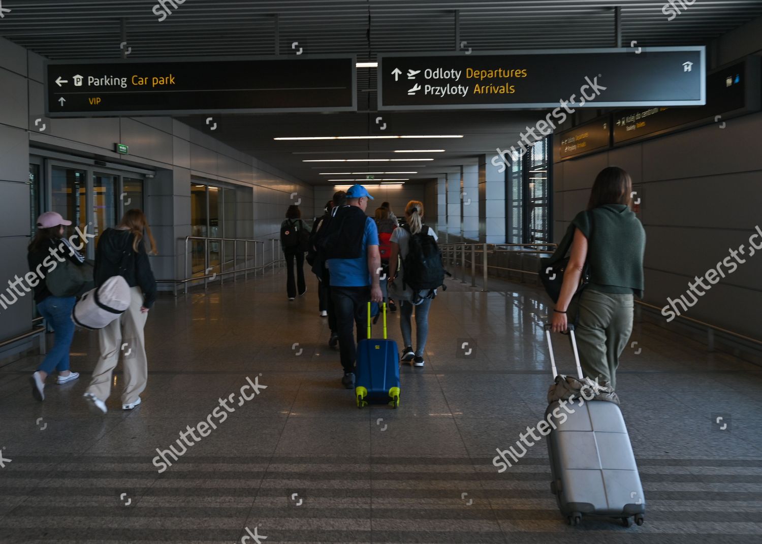 Passengers Arriving Airport Terminal the Airport Editorial Stock Photo ...