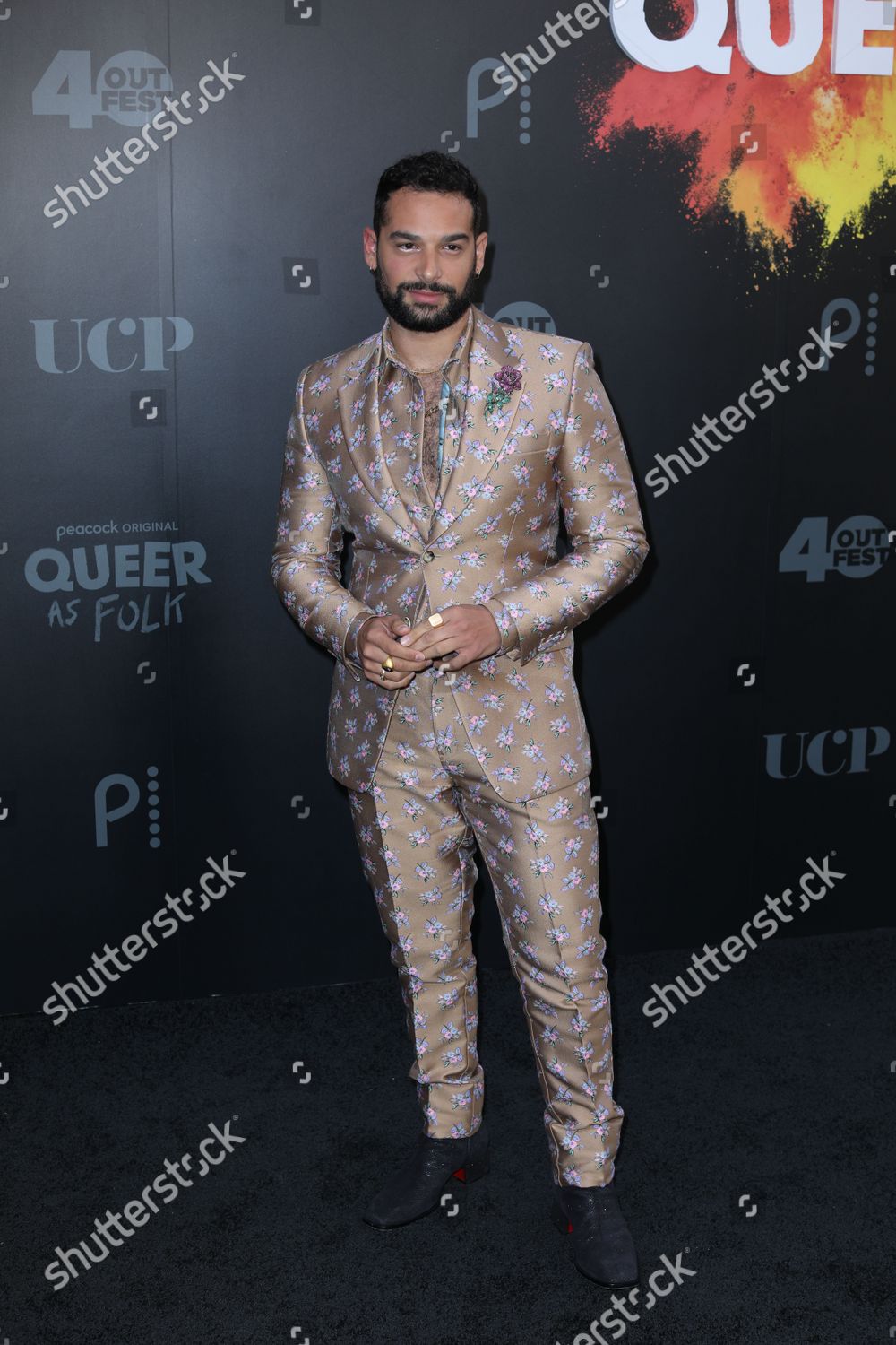 Johnny Sibilly Poses On Red Carpet Editorial Stock Photo - Stock Image ...