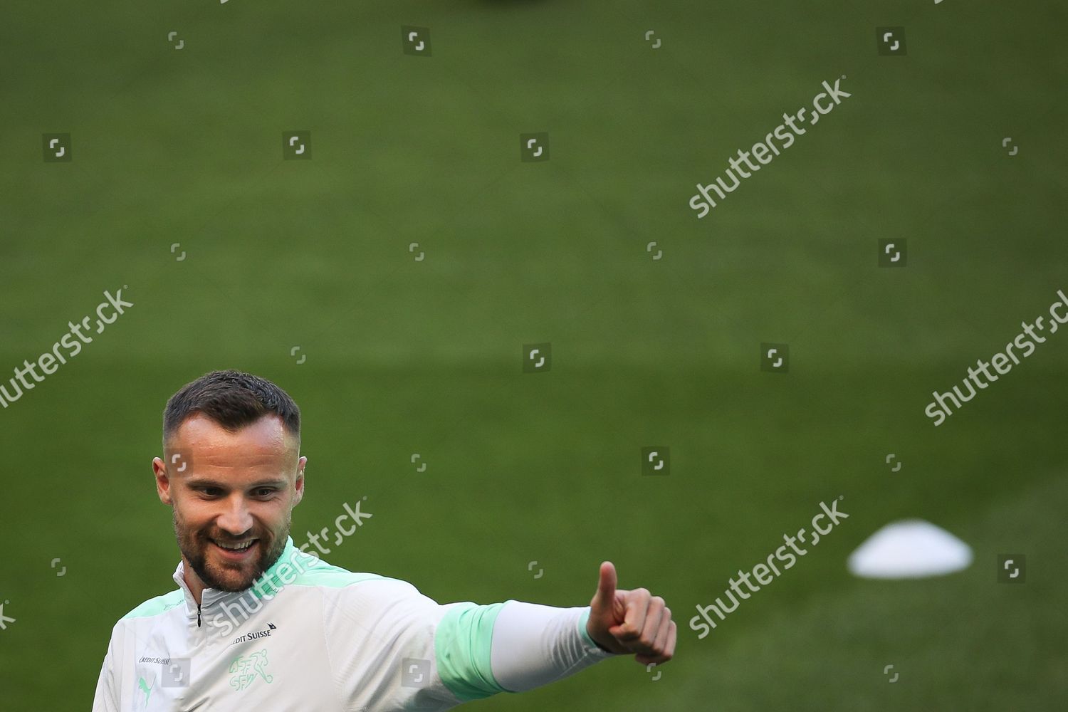 Switzerlands National Soccer Team Player Haris Editorial Stock Photo ...