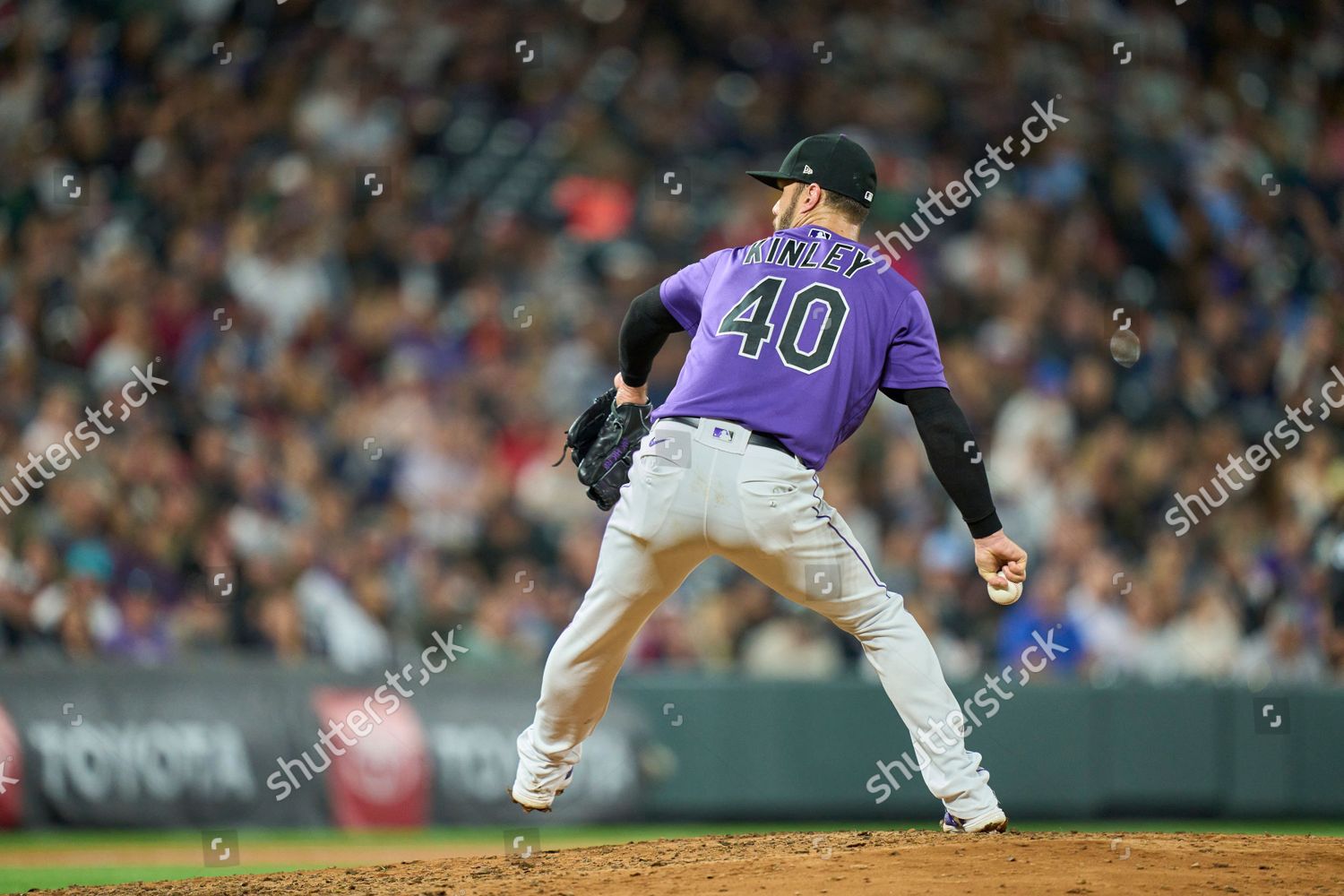 Colorado Pitcher Tyler Kinley 40 Throws Editorial Stock Photo - Stock ...