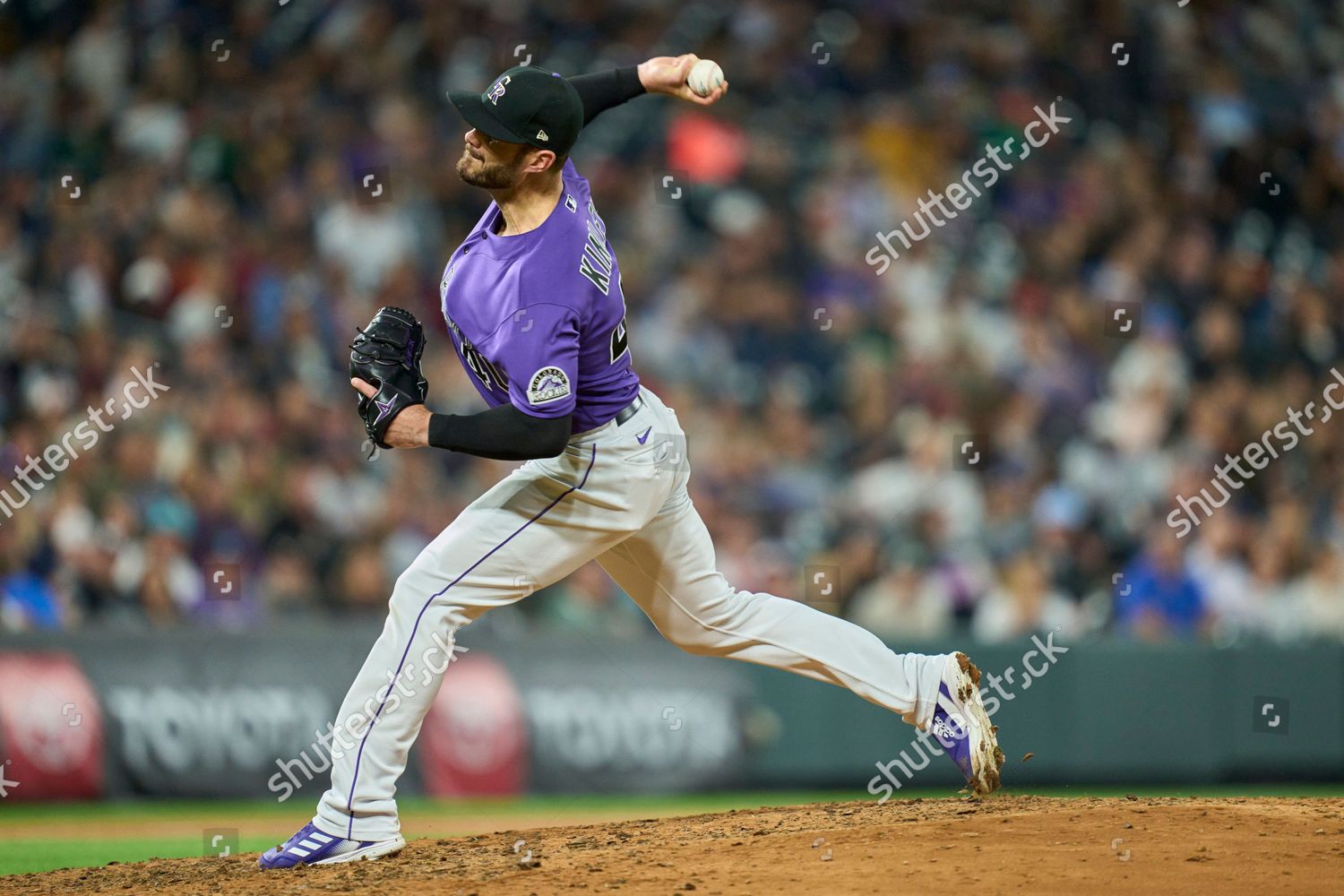 Colorado Pitcher Tyler Kinley 40 Throws Editorial Stock Photo - Stock ...
